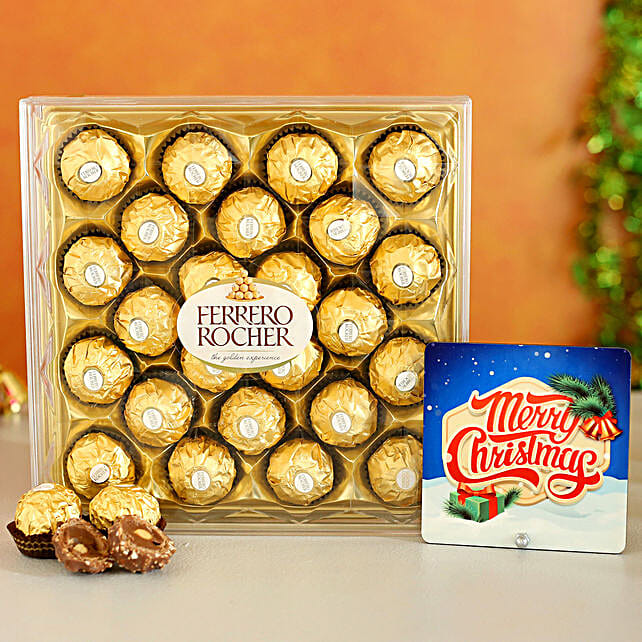 Buy/Send Frozen Christmas Table Top & Ferrero Rocher Box Online- FNP