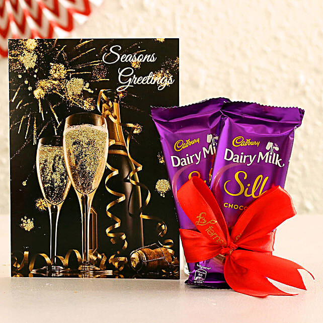 Buy/Send Season Wishes With Cadbury Silk Chocolates Online- FNP