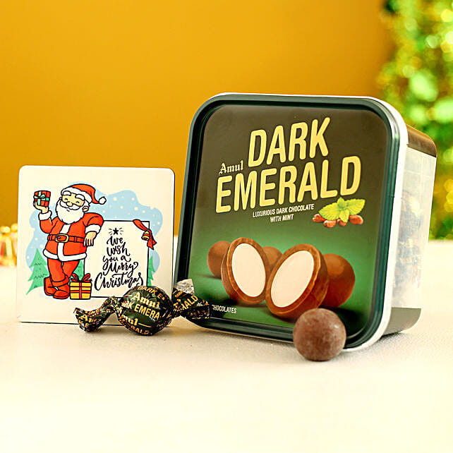Buy/Send Christmas Table Top & Amul Dark Emerald Online- FNP