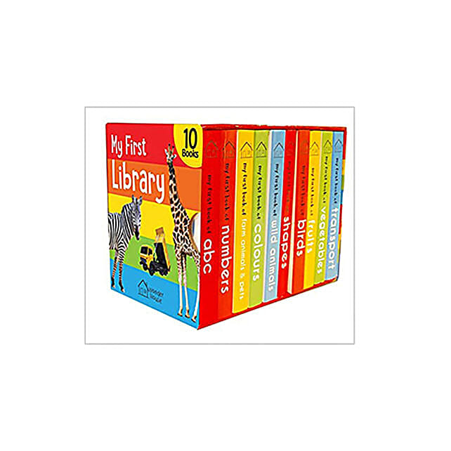 Buy/Send My First Library: Boxset Of 10 Board Books For Kids Online- FNP