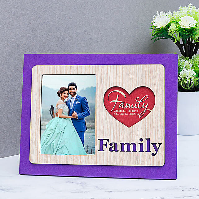 Buy/Send Wooden Family Table-Top photo Frame Online- FNP