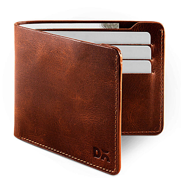 Buy/Send Tan Leather UrbanGentleman Wallet Online- FNP