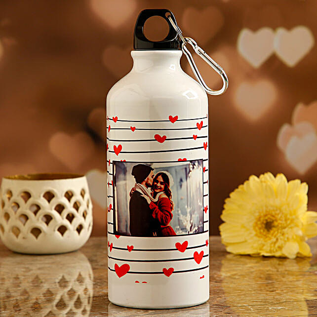 Buy/Send Personalised Red Hearts Bottle Online- FNP