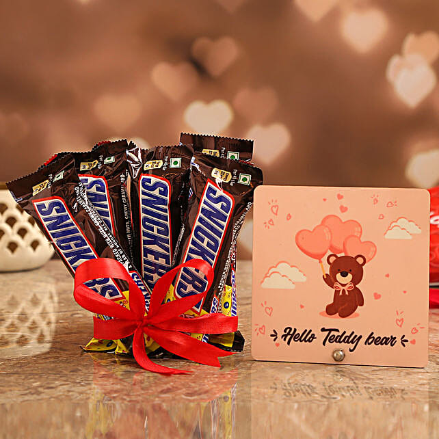 Buy/Send Snickers Chocolates Hamper For Your Valentine Online- FNP