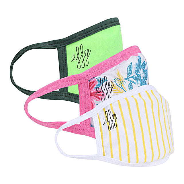 Buy/Send Funky Assorted Masks- Set Of 3 Online- FNP
