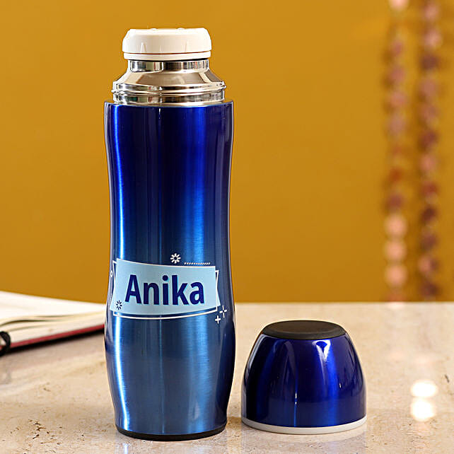 Buy/Send Personalised Power Plus Curvy Bullet Vacuum Flask Online- FNP
