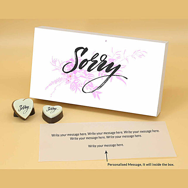 Buy/Send Personalized Say Sorry Chocolates Online- FNP
