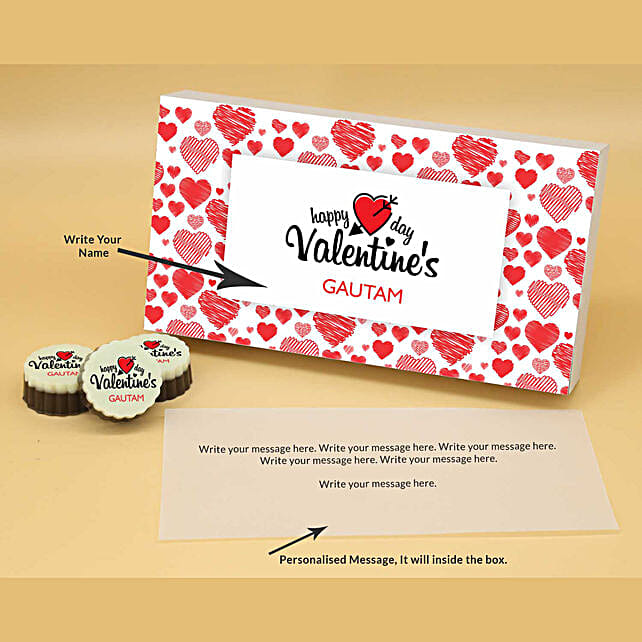 Buy/Send Pretty Personalised Chocolate Box Online- FNP