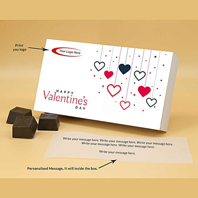 Buy/Send Valentine Personalised Almonds Chocolate Box Online- FNP