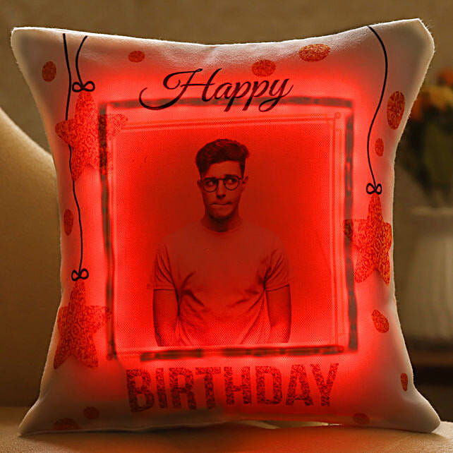 Buy/Send Personalised Happy Birthday LED Cushion Online- FNP