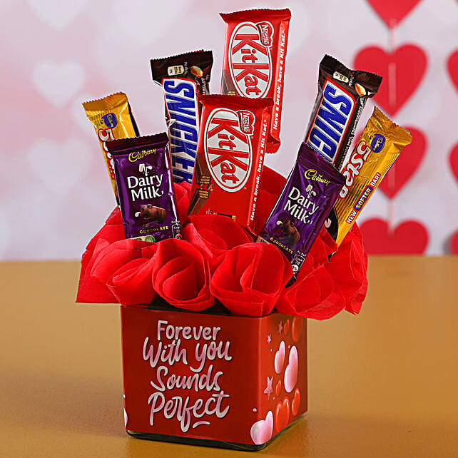 Buy/Send Assorted Chocolates In Forever With You Vase Online- FNP