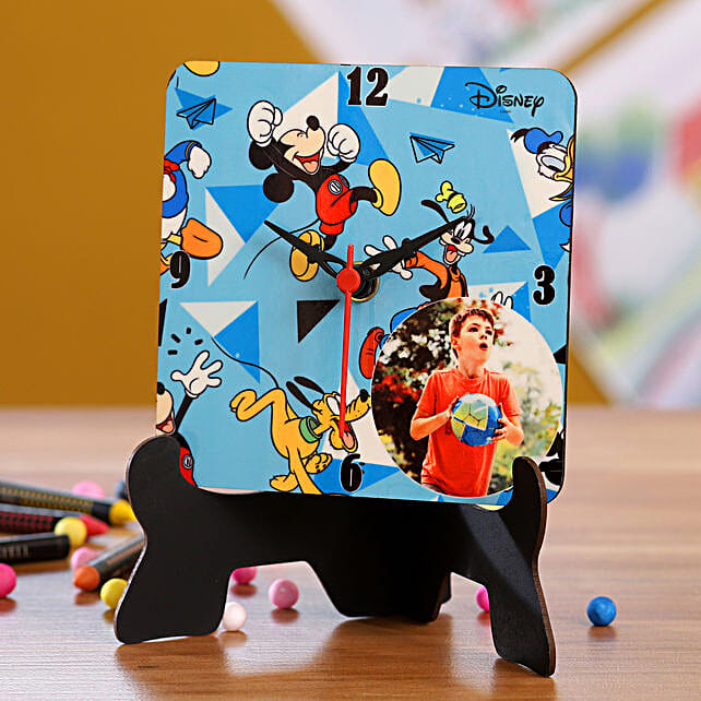Buy/Send Personalised Disney Characters Table Clock Online- FNP