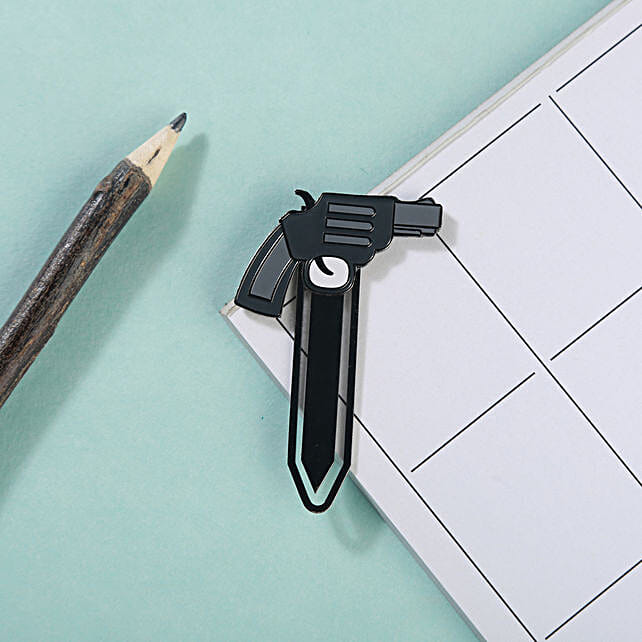 Buy/Send Thriller Gun Metallic Bookmark Online- FNP