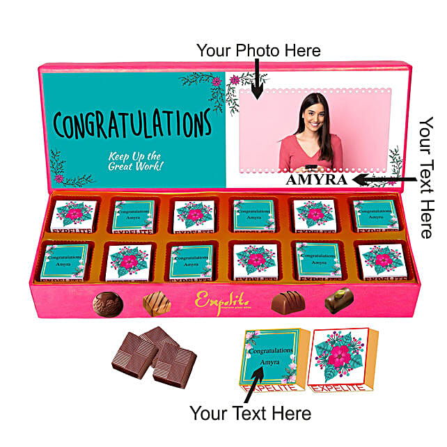 Buy/Send Personalised Great Work Chocolate Gift Box Online- FNP