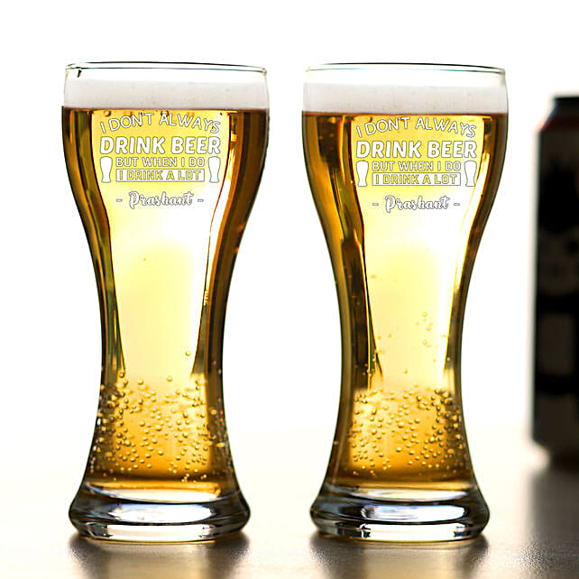 Buy/Send Personalised Ocean Imperial Beer Glasses- Set Of 2 Online- FNP