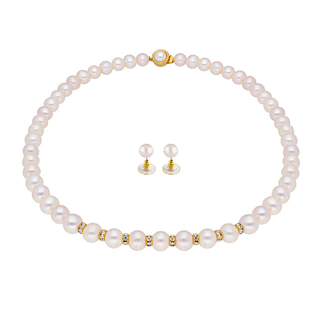 Buy/Send Simple Pearl Set Online- FNP