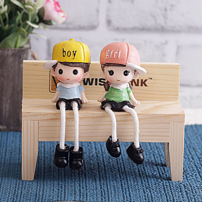 Buy/Send WISHTANK Cute Boy & Girl Couple Showpiece Online- FNP