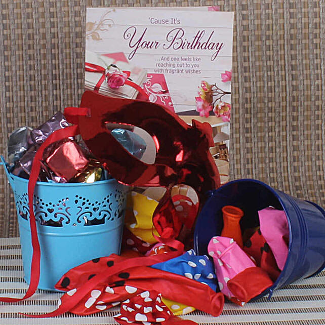 Buy/Send Birthday Wishes Special Chocolate Bucket Hamper Online- FNP
