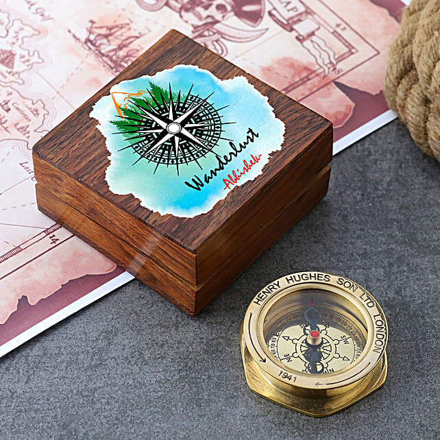 Buy/Send Hexa Compass With Personalised Wanderlust Box Online- FNP