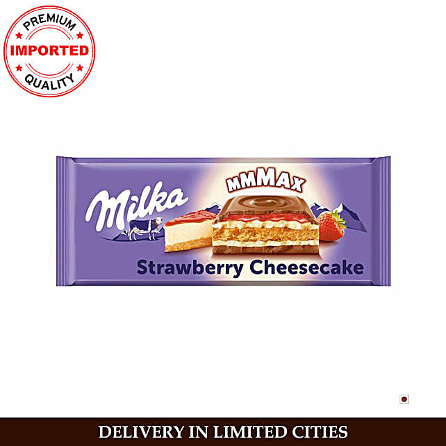 Buy/Send Milka Strawberry Cheesecake Bar Online- FNP