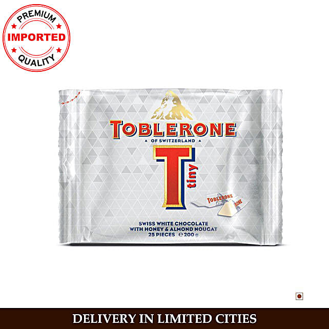 Buy/Send Toblerone Tiny White Bag Online- FNP