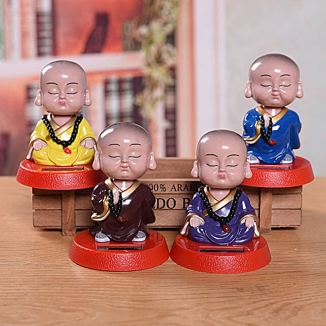 Buy/Send Buddha Monk Solar Powered Bobble Head 1 pcs/One Online- FNP