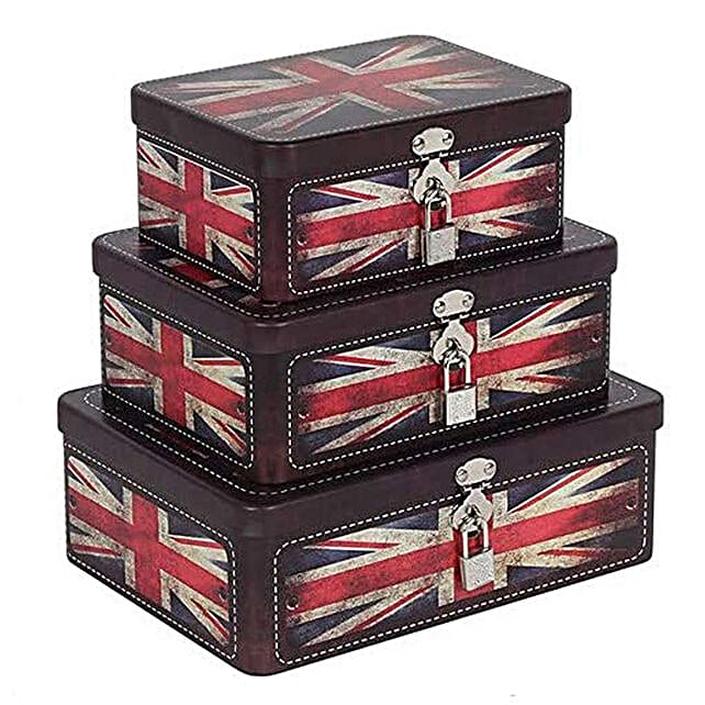 Buy/Send Vintage British England Flag Storage Tin Box- 3 Pcs Online- FNP