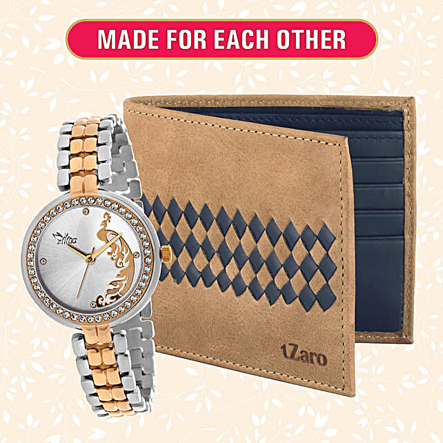 Buy/Send Classic Watch and Wallet Set Online- FNP