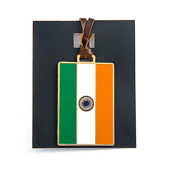 Buy/Send Tricolour Indian Flag Luggage Tag Online- FNP