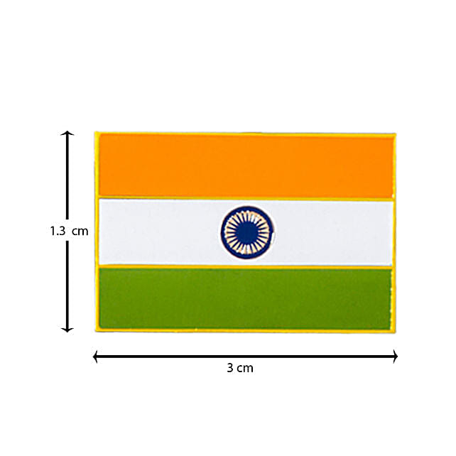 Buy/Send Tricolour Indian Flag Metal Lapel Pin Online- FNP