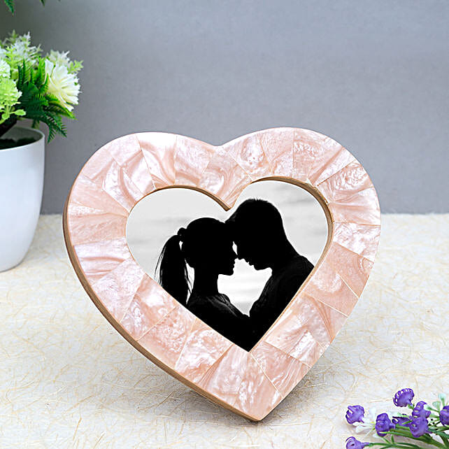 Buy/Send Beautiful Heart Shaped Photo Frame Online- FNP