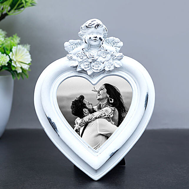 Buy/Send Heart Shaped Resin Photo Frame Online- FNP