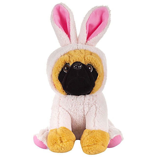 Buy/Send Mirada Brown Polyester Pug Soft Toy Online- FNP