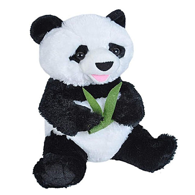 Buy/Send Wild Republic Black & White Sitting Panda Soft Toy Online- FNP