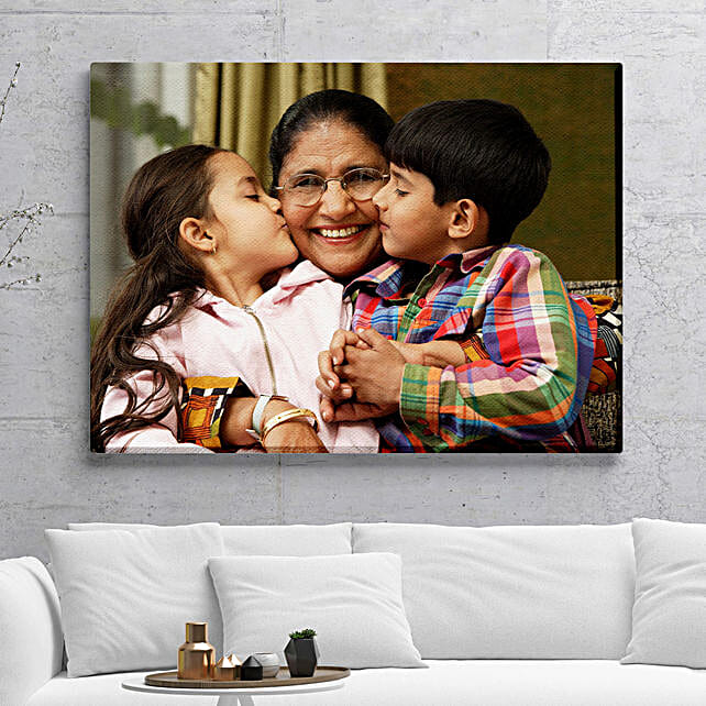 Buy/Send Personalised Sweet Memories Landscape Canvas Frame Online- FNP