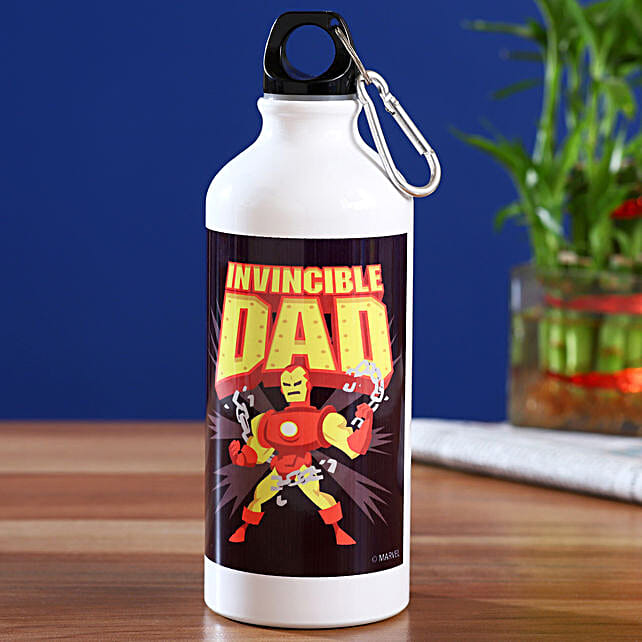 Buy/Send Marvel Invincible Dad Printed Bottle Online- FNP