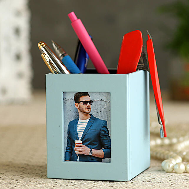 Buy/Send Personalised Photo Frame Cum Pen Stand Online- FNP