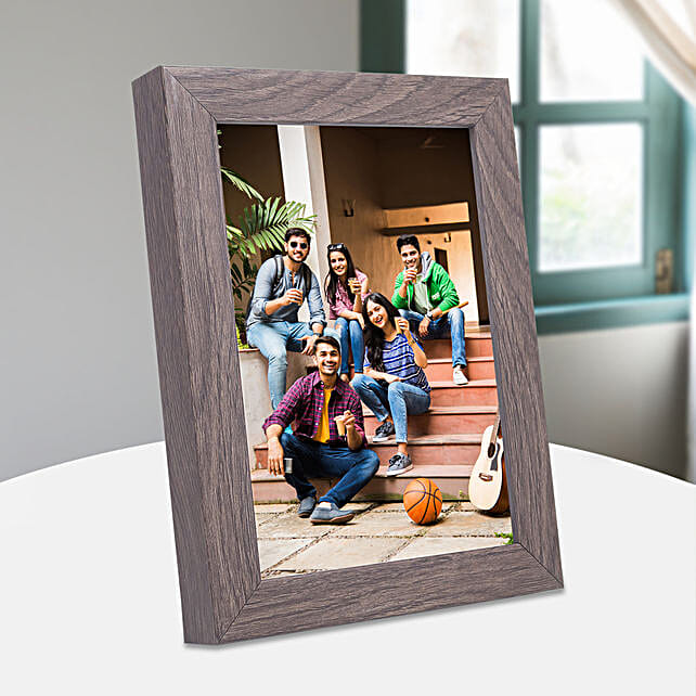 Buy/Send Personalised Brown Wooden Photo Frame Online- FNP