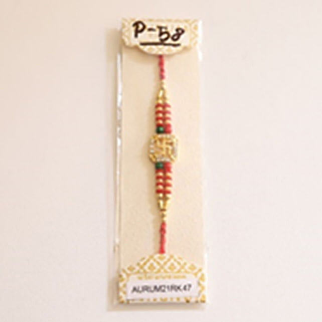 Buy/Send auram swastika rakhi for mp Online- FNP