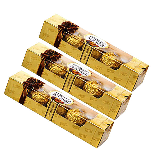 Buy/Send set of 3 ferrero rocher chocolate 100gm Online- FNP