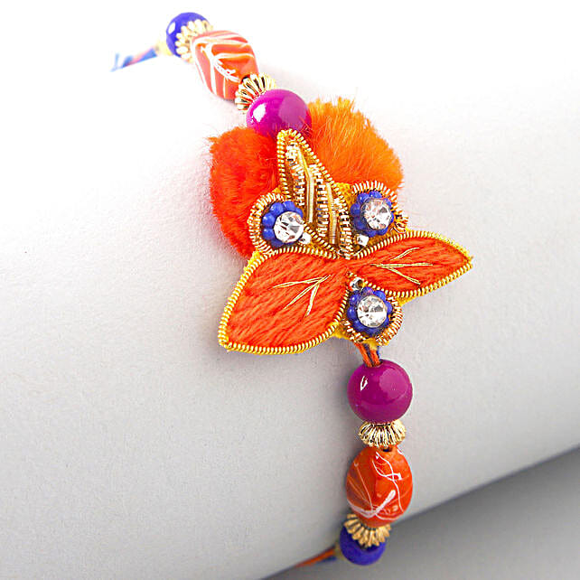 Buy/Send Traditional Zardosi Rakhi Online- FNP