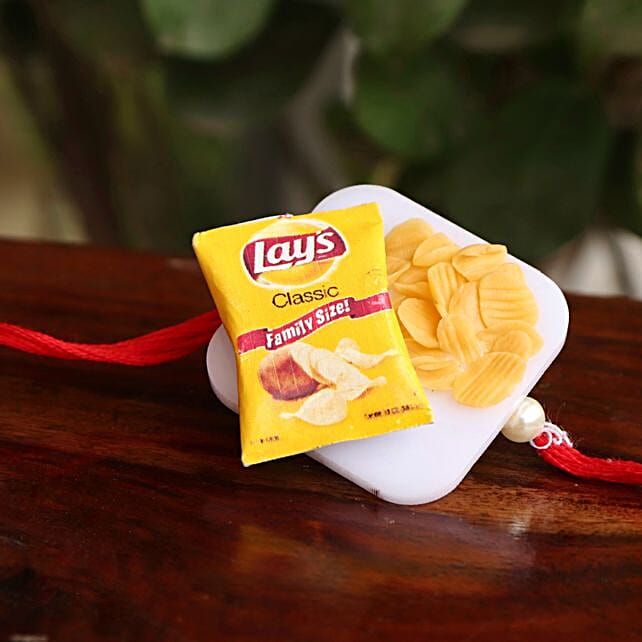 Buy/Send Lays Chips Polymer Clay Rakhi Online- FNP