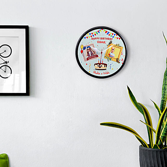 Buy/Send Personalised Happy Birthday Wall Clock Online- FNP