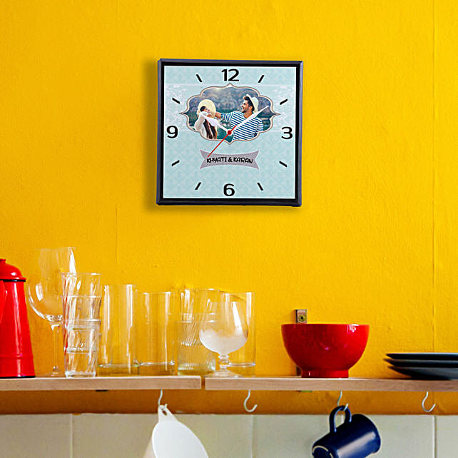 Buy/Send Personalised Photo & Name Wall Clock Online- FNP
