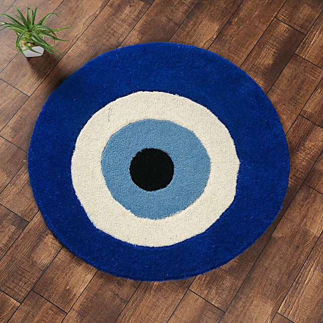 Buy/Send Evil Eye Round Rug Online- FNP