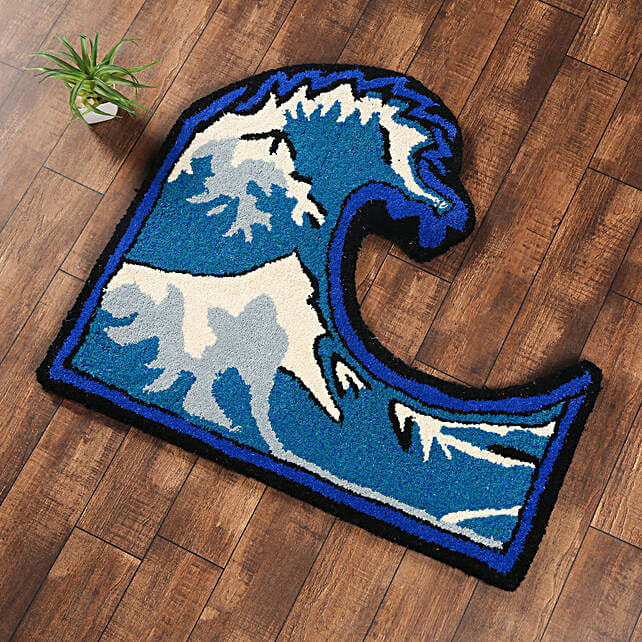 Buy/Send Ocean Wave Patterned Rug Online- FNP