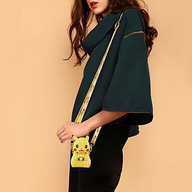 Buy/Send Pokemon Silicone Sling Pouch Bag - Pikachu 1 Online- FNP