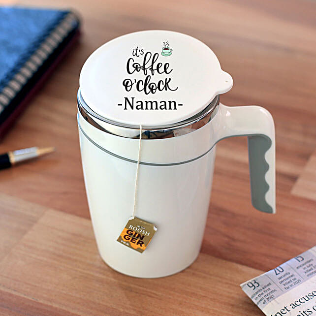 Buy/Send Personalised Stainless Steel Suction Design Mug Online- FNP