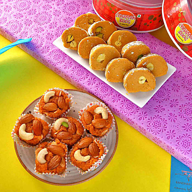 Buy/Send Badam Pinni & Batisha Slice Combo Online- FNP