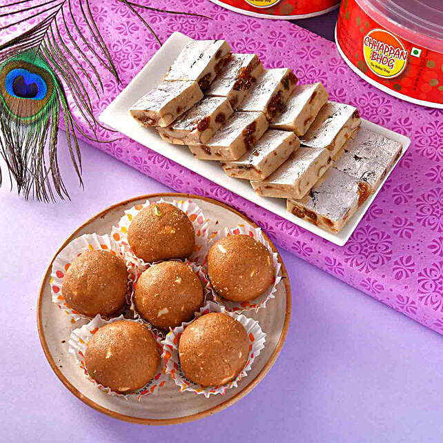 Buy/Send Kaju Anjeer Burfi & Panjiri Laddoo Combo Online- FNP